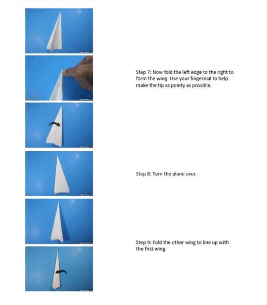 Fun Origami Dart Paper Airplane Activity - The Focus Foundation